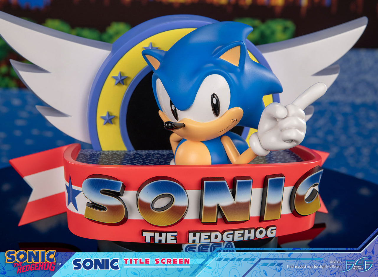 Sonic The Hedgehog - Sonic Title Screen – First 4 Figures