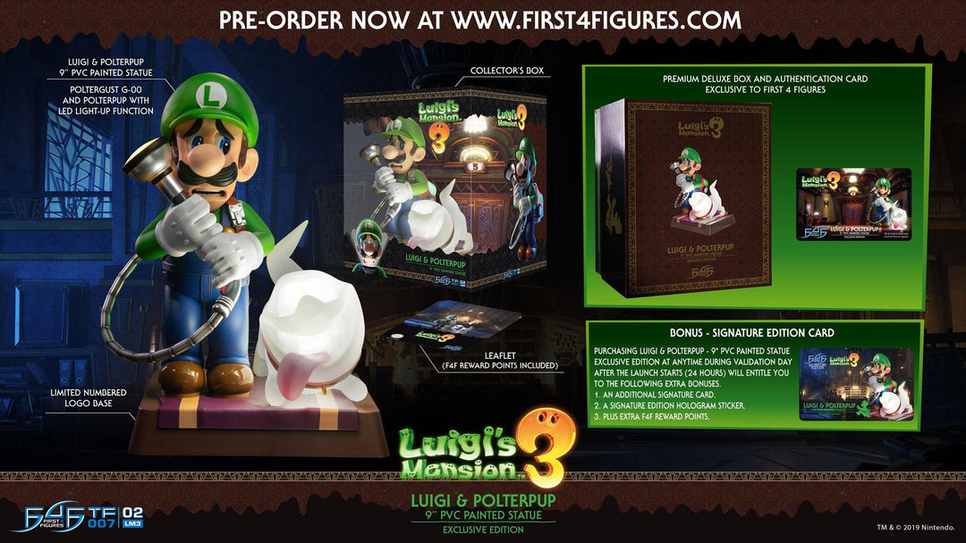 Luigi's Mansion 3 – Luigi and Polterpup Exclusive Edition – First 4 Figures