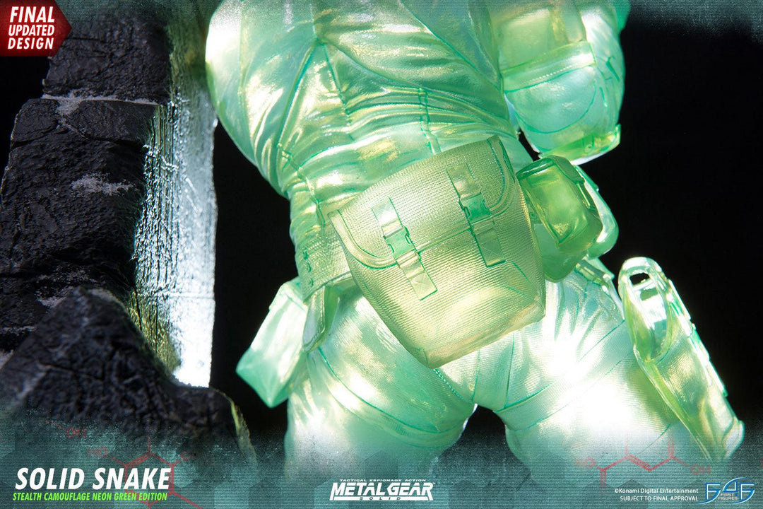 Solid Snake Stealth Camouflage Neon Green Edition – First 4 Figures
