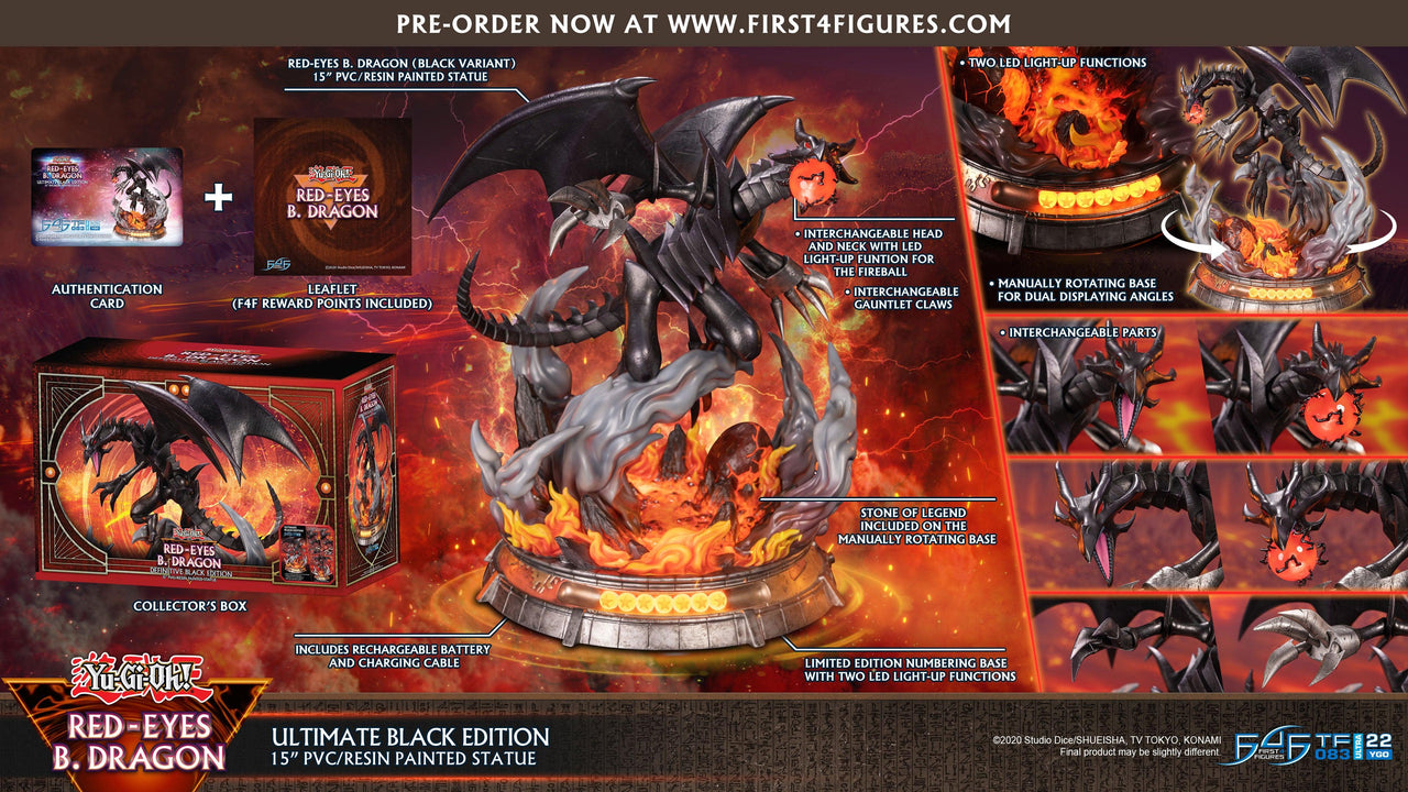Yu-Gi-Oh! – Red-Eyes B. Dragon (Ultimate Black Edition) – First 4 Figures