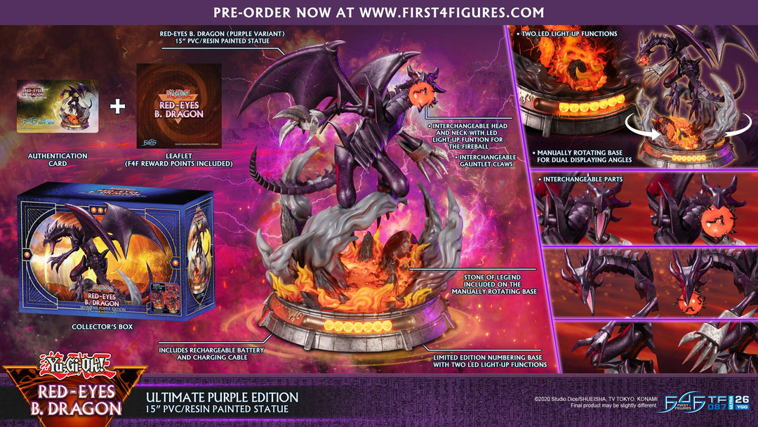 Yu-Gi-Oh! – Red-Eyes B. Dragon (Ultimate Purple Edition) – First 4 Figures