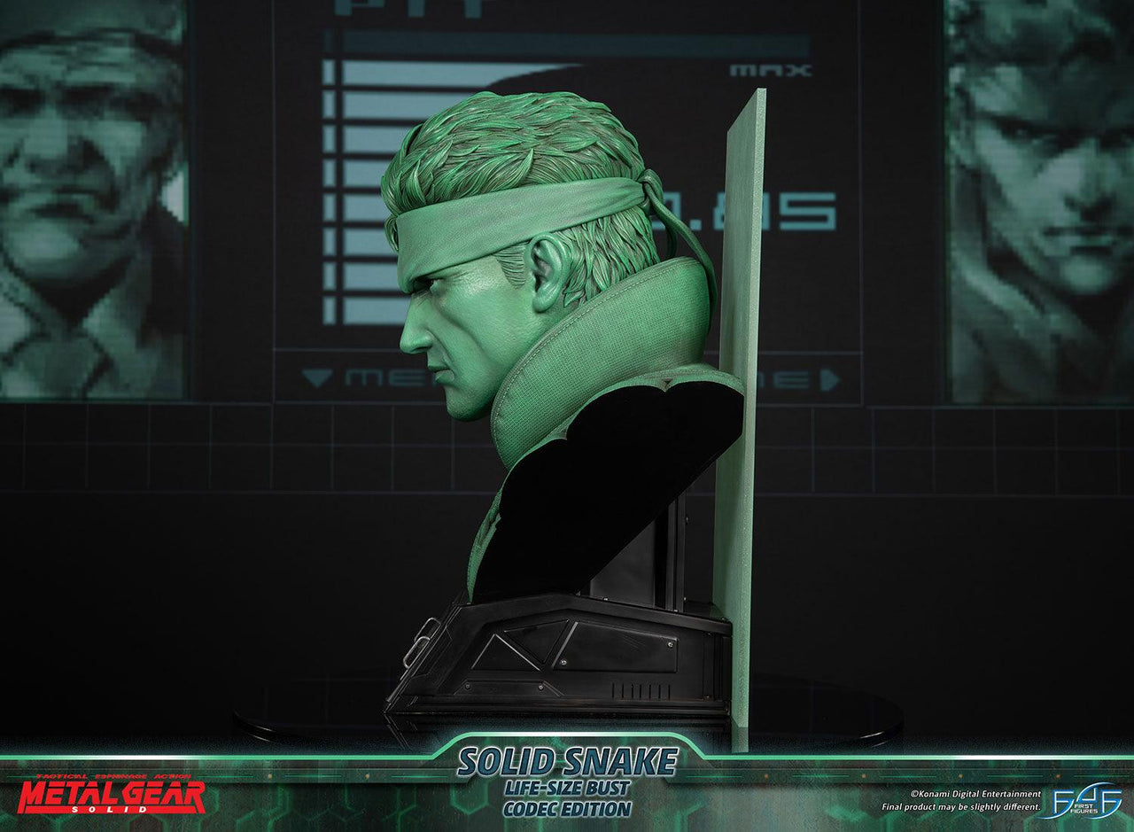 Metal Gear Solid - Solid Snake Life-Size Bust (Codec Edition LSB ...