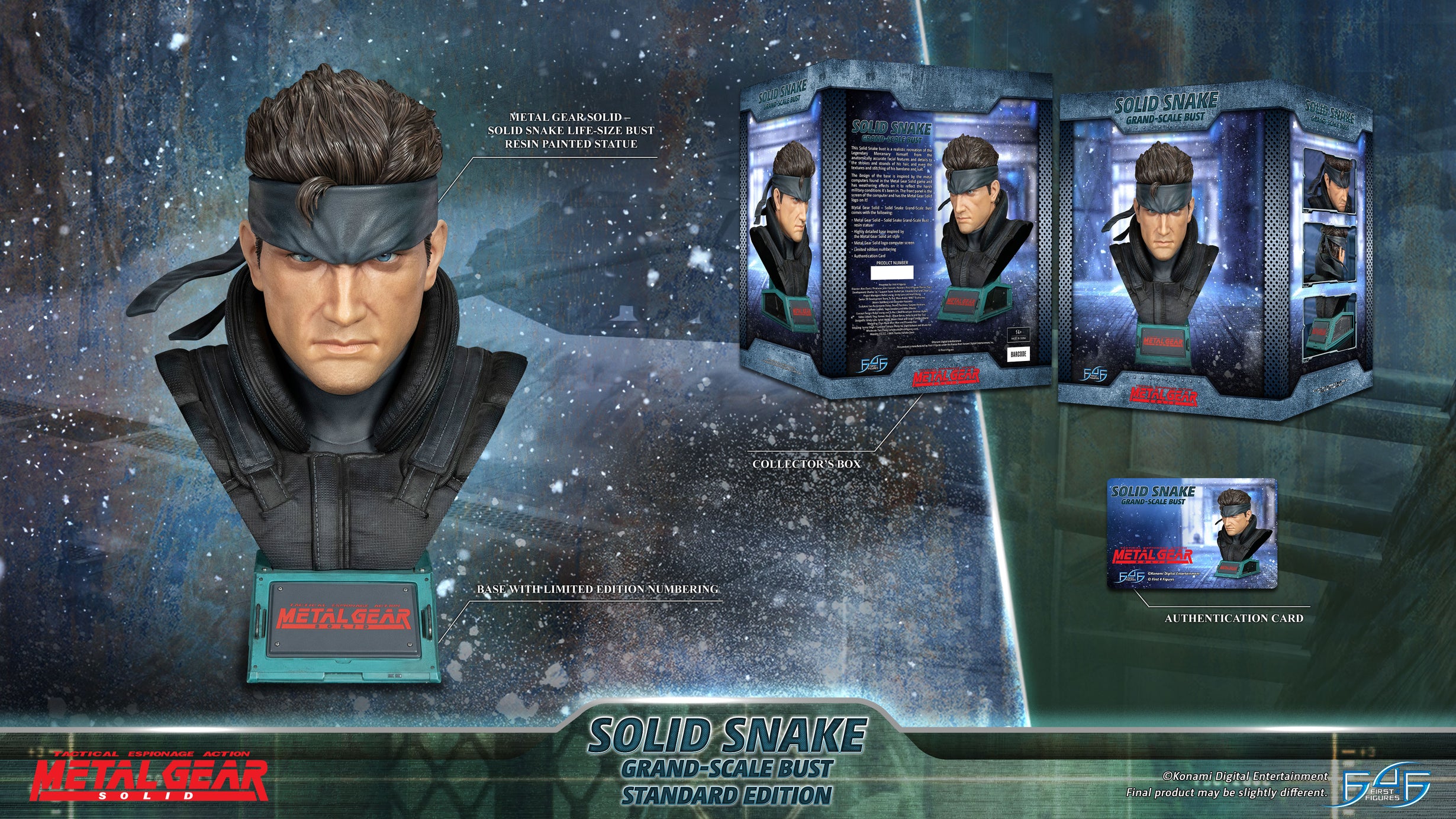 Metal Gear Solid - Solid Snake Grand-Scale Bust (Standard Edition GSB ...