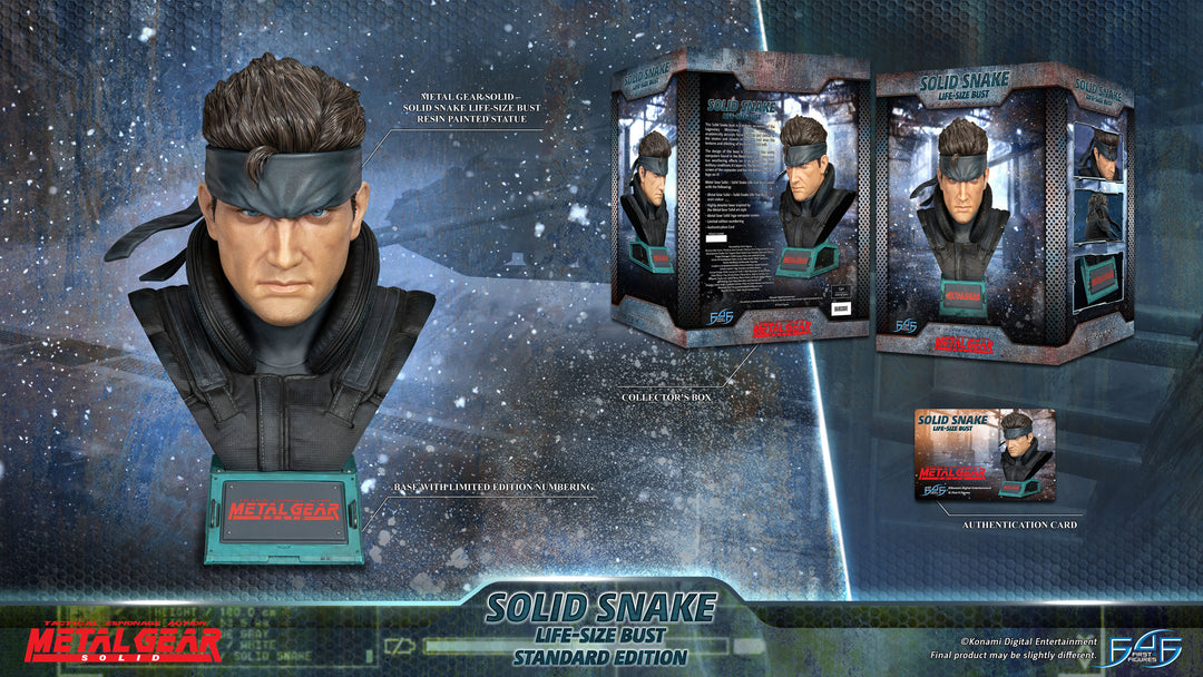 Metal Gear Solid - Solid Snake Life-Size Bust (Standard LSB) – First 4 ...