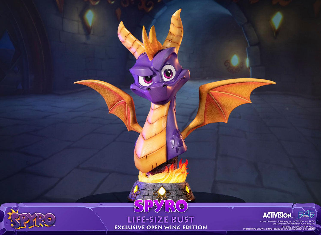 Spyro™ the Dragon – Spyro™ Life-Size Bust (Exclusive Open Wing Edition ...