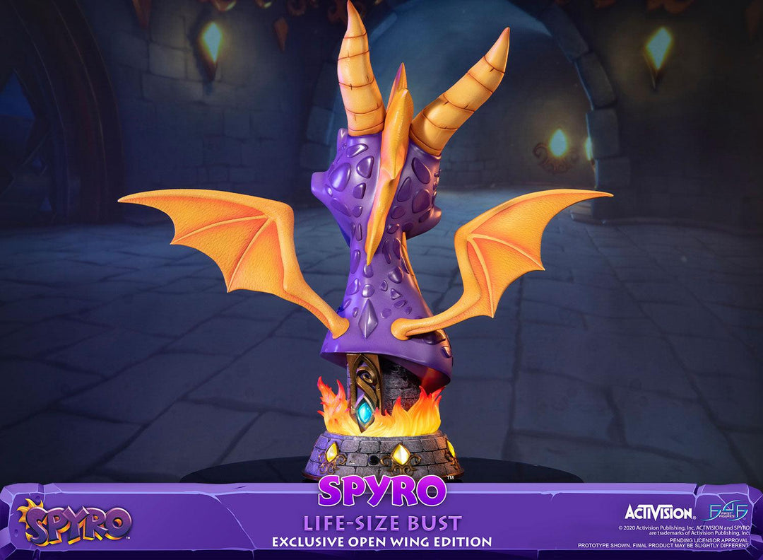 Spyro™ the Dragon – Spyro™ Life-Size Bust (Exclusive Open Wing Edition ...