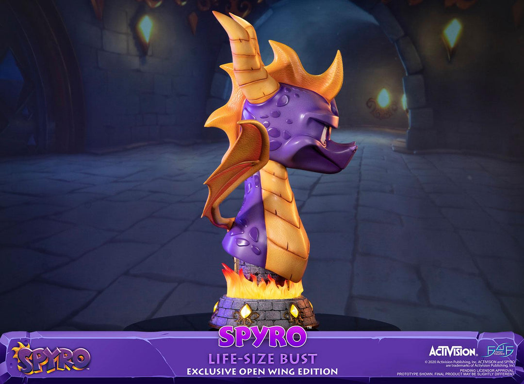 Spyro™ the Dragon – Spyro™ Life-Size Bust (Exclusive Open Wing Edition ...