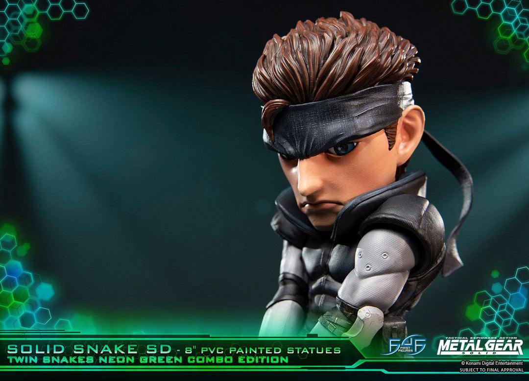 Solid Snake SD Twin Snakes Neon Green Combo Edition – First 4 Figures