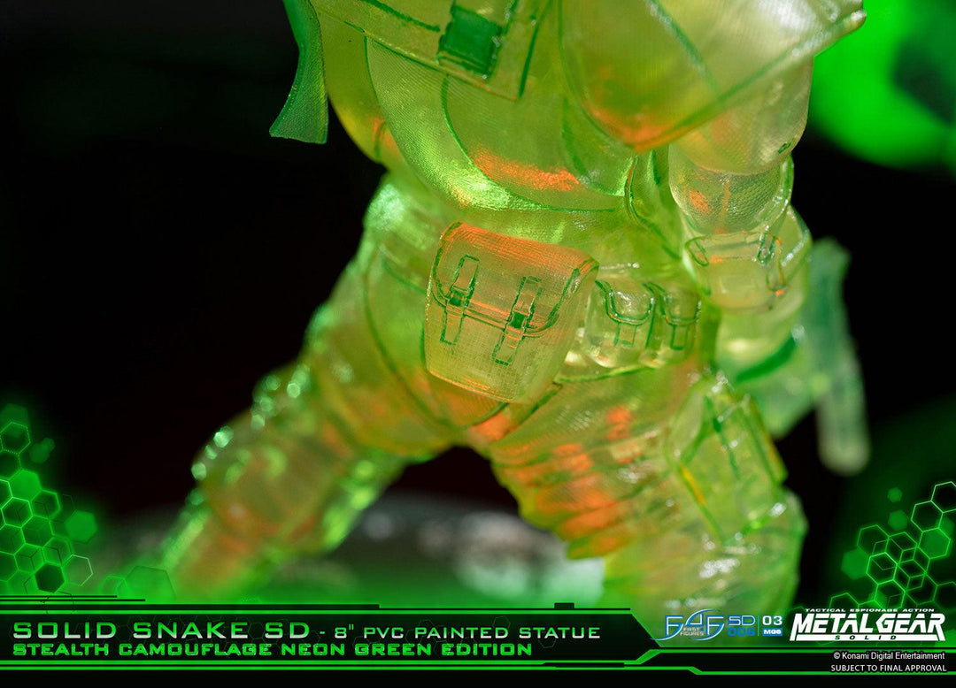 Solid Snake SD Stealth Camouflage Neon Green Exclusive Edition – First ...