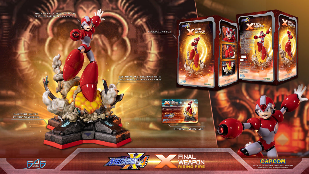 Mega Man X4 - X (Final Weapon) Rising Fire – First 4 Figures